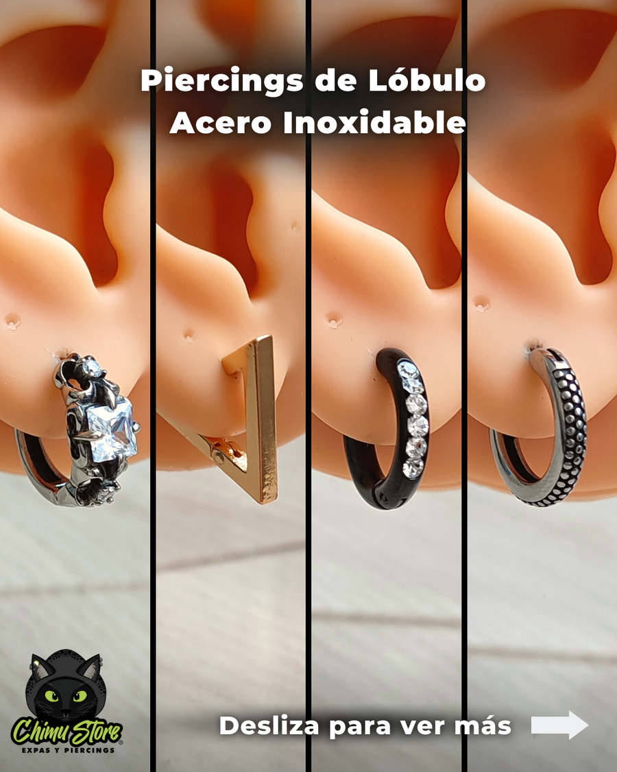 Piercings Basicos de Lobulo · Chimu Store Chile